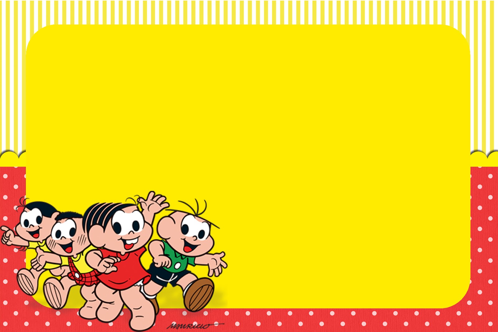 Kit festa Turma da Mônica grátis para imprimir - Montando Minha Festa