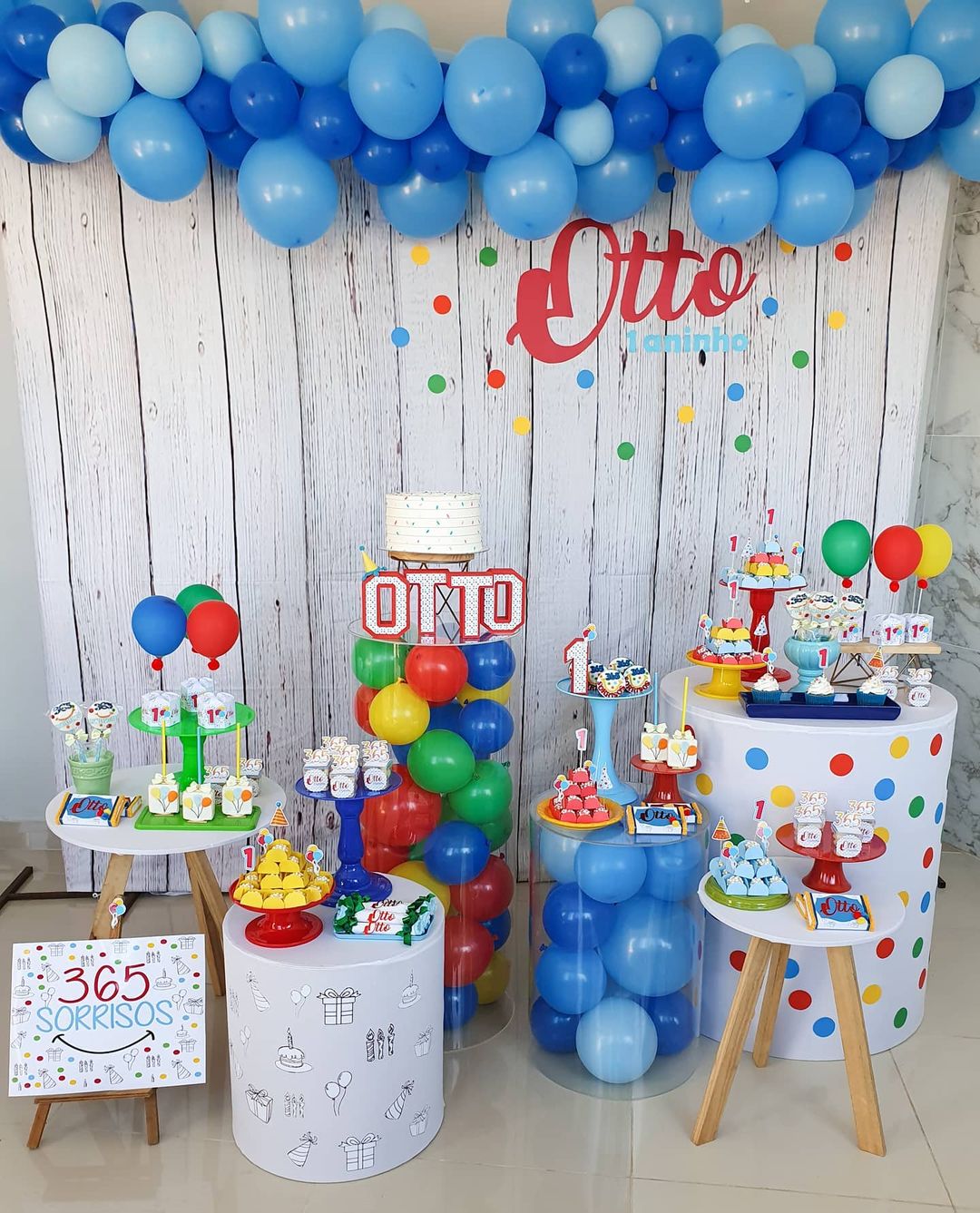 Ideias para festa 365 sorrisos - Montando Minha Festa