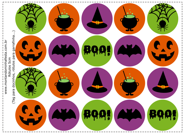 Kit festa Halloween para imprimir