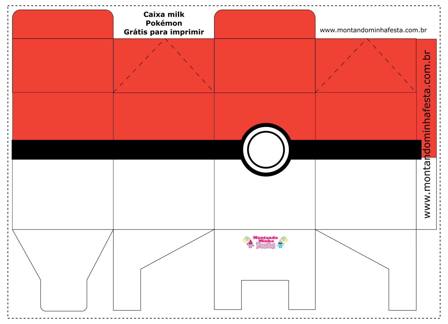 Kit festa Pokémon grátis para imprimir - Montando Minha Festa